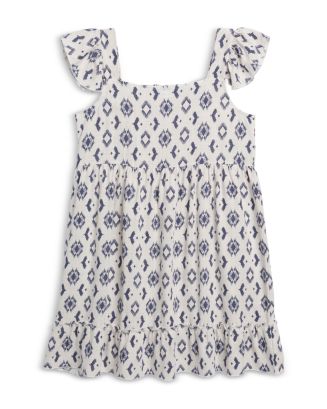 Splendid Girls' Ikat Ruffled Dress - Big Kid | Bloomingdale's