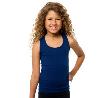 Click here for Malibu Sugar Girls Ribbed Racer Back Tank Top - Bi... prices