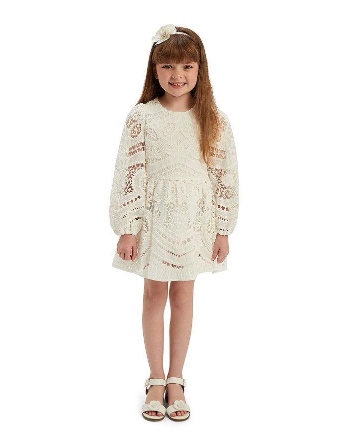 Bardot Junior Girls' Margot Crocheted Lace Mini Dress - Little Kid, Big ...