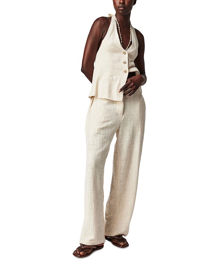 Free People Free People Take Me To Paris Vest & Pants Set | Bloomingdale's