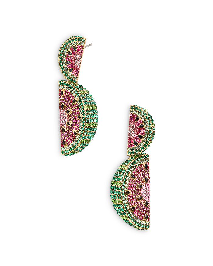 BAUBLEBAR Once In A Melon Crystal Watermelon Slice Drop Earrings ...