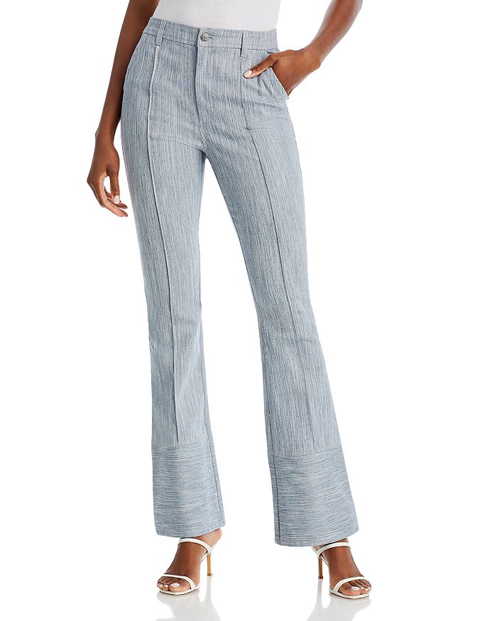 Cinq à Sept Evelyn Pintucked Flare Leg Pants | Bloomingdale's