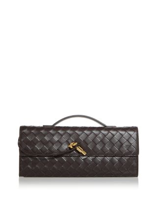 Click here for Bottega Veneta Andiamo Intrecciato Leather Clutch prices