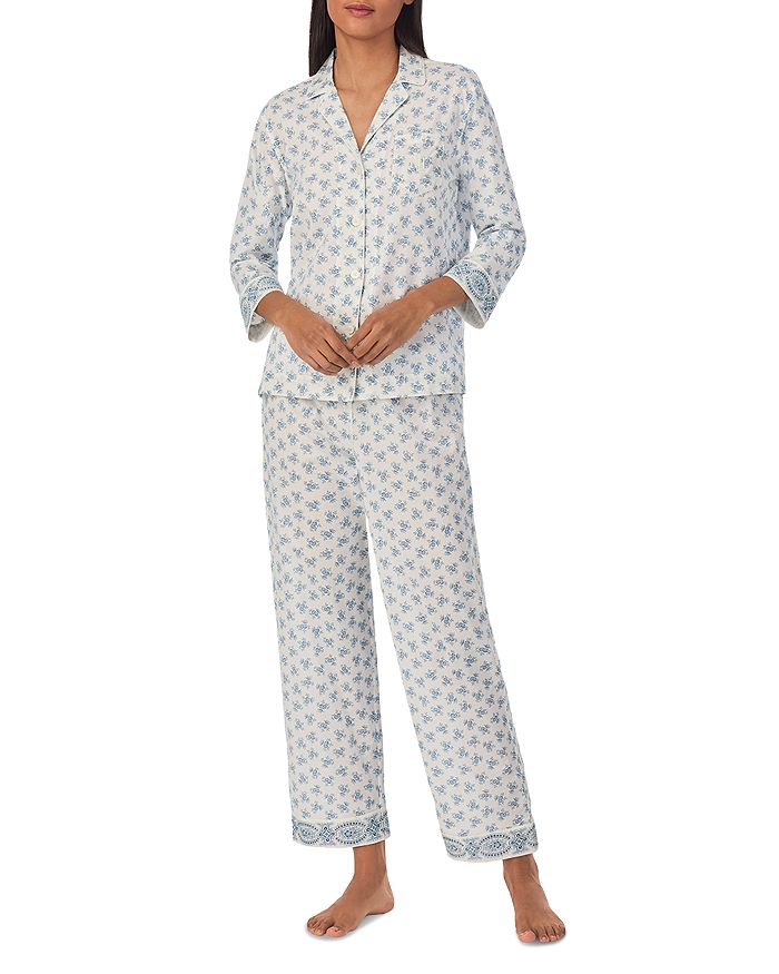 Ralph Lauren Notch Collar Pajama Set | Bloomingdale's