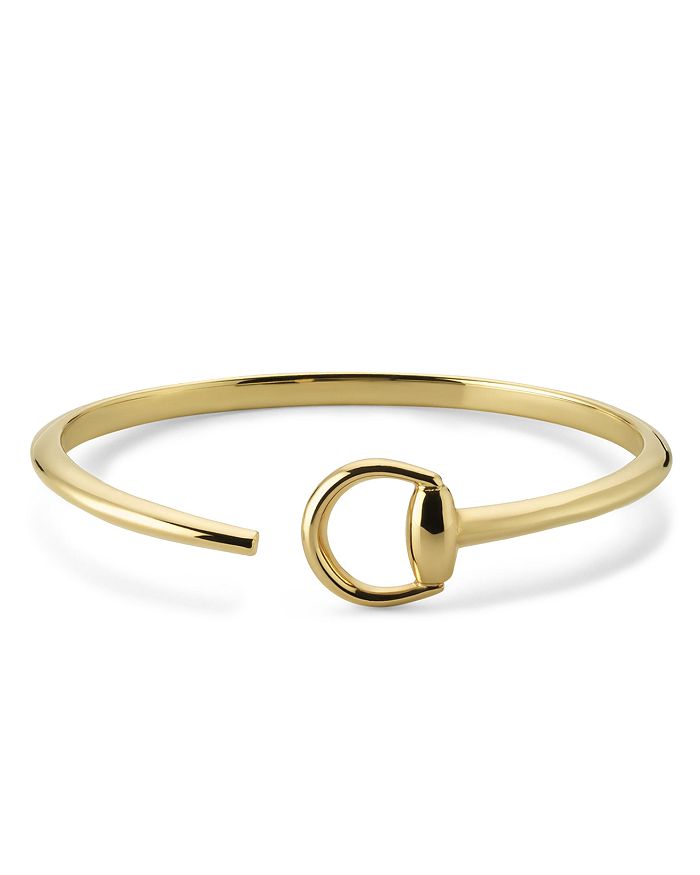 Gucci 18K Yellow Gold Horsebit Flex Cuff Bracelet | Bloomingdale's