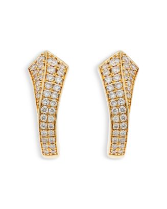 Alberto Milani 18K Yellow Gold Via Fiori Chiari Diamond Earrings, 0.82 ...
