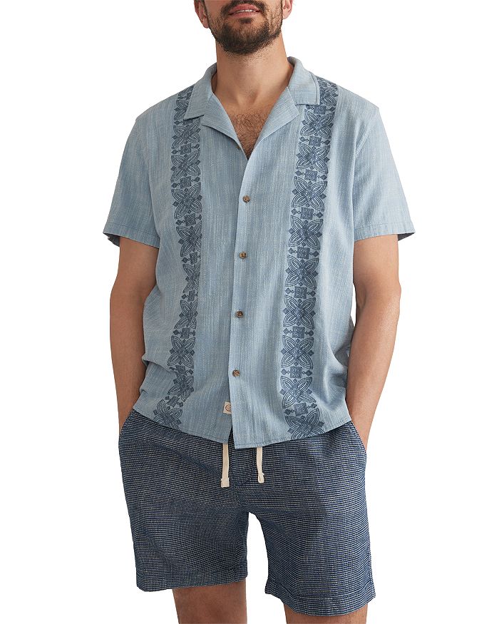 Marine Layer Embroidered Resort Shirt | Bloomingdale's