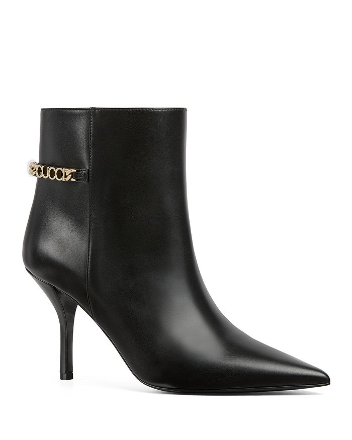 Gucci Women's Logo Embellished Pointed Toe Booties | Bloomingdale's