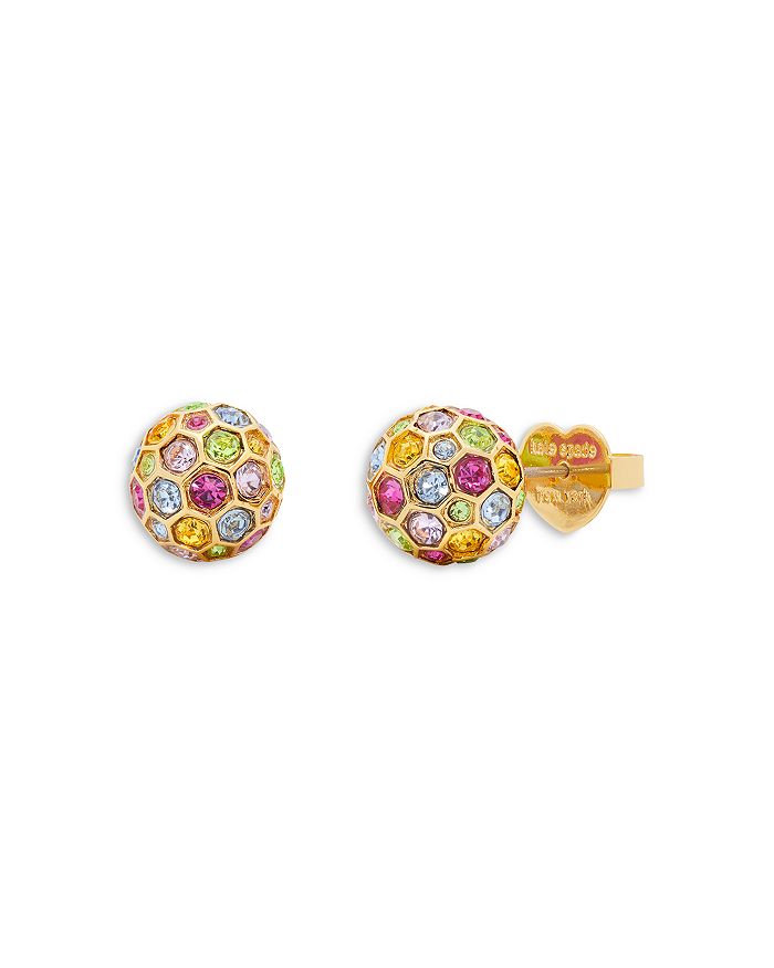 kate spade new york Pavé Soccer Ball Stud Earrings | Bloomingdale's