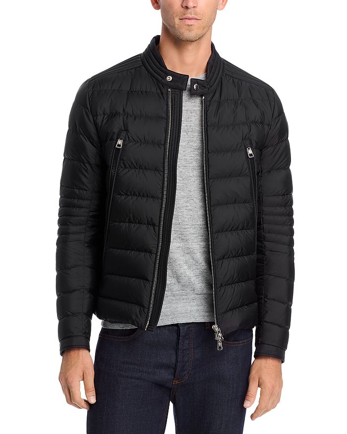 Moncler Amiot Down Moto Jacket | Bloomingdale's