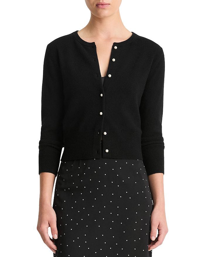 Vince Faux Pearl Button Cardigan | Bloomingdale's