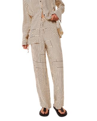 Whistles Angled Stripes Pants | Bloomingdale's