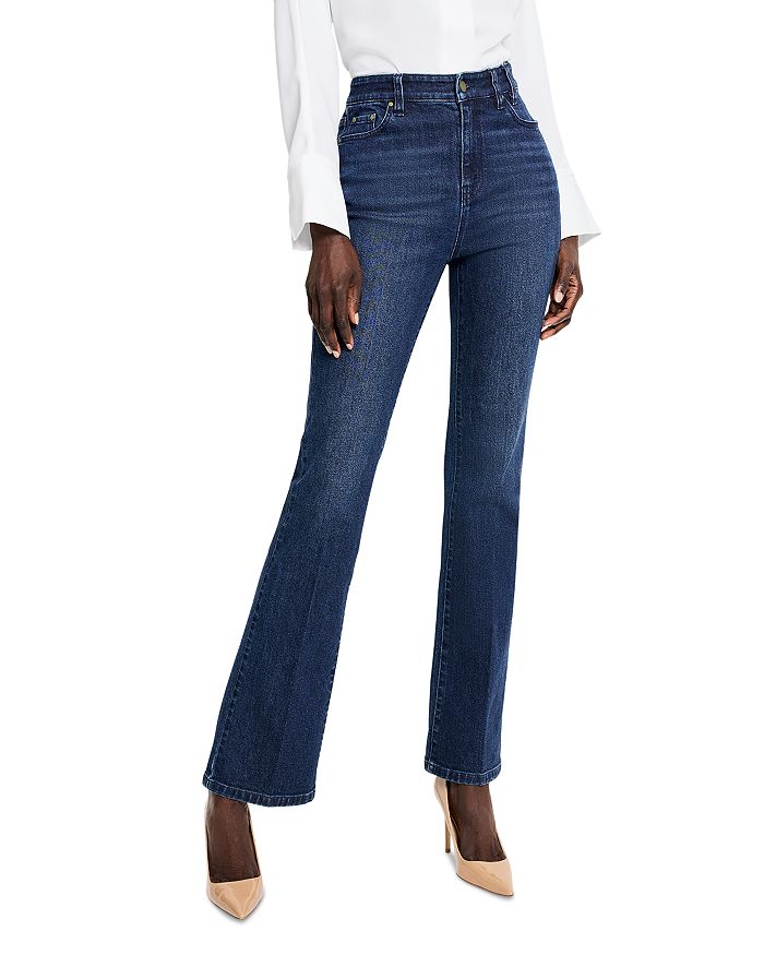 NIC+ZOE High Rise Bootcut Jeans in Marine | Bloomingdale's
