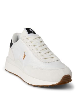 Polo Ralph Lauren Mens Train 89 Lace-Up Sneakers - DECKWASH WHITE/MULTI