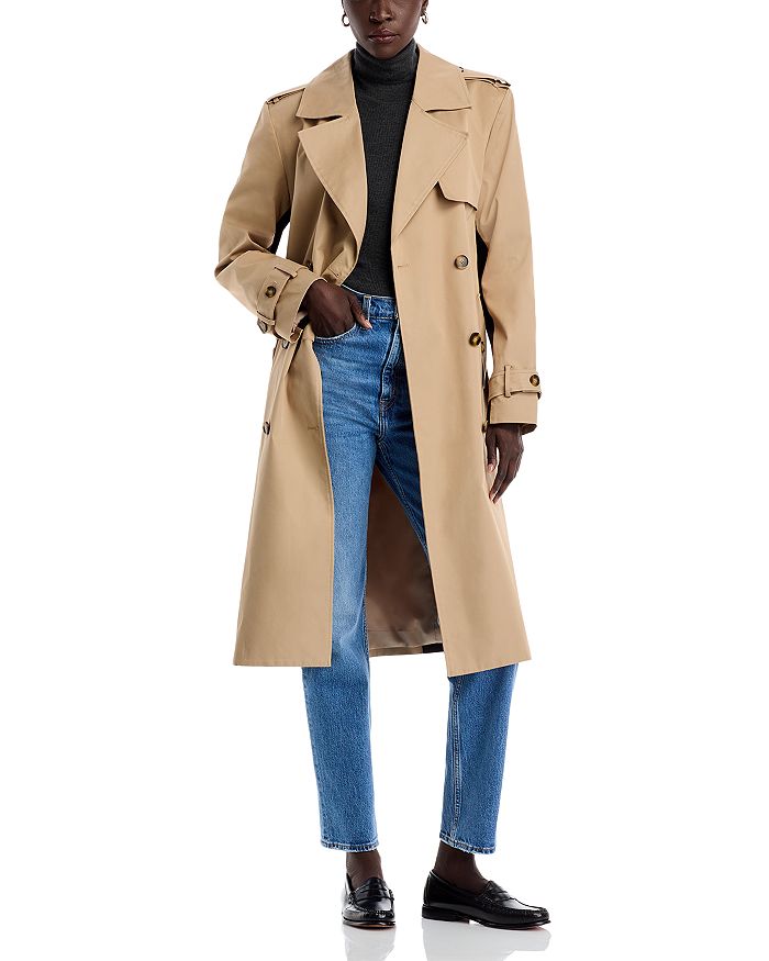 FRENCH CONNECTION Coco Twill Trench Coat | Bloomingdale's