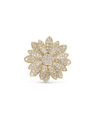 Roberto Coin 18K Yellow Gold Margherita Diamond Flower Statement Ring