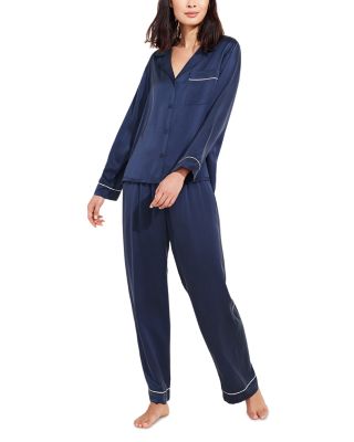 Click here for Eberjey Inez Washable Silk Long Pajama Set prices
