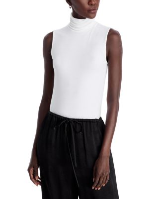 Majestic Filatures Sleeveless Turtleneck Top
