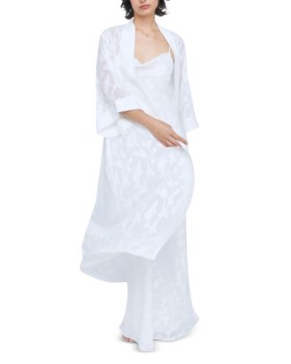 GINIA Valentina Silk Robe | Bloomingdale's