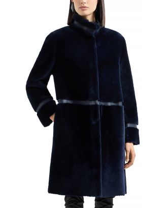 Emporio Armani Reversible Shearling Coat | Bloomingdale's