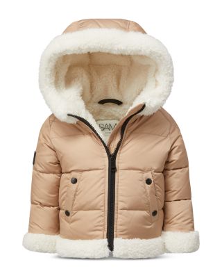 Sam. Unisex Blizzard Faux Shearling Puffer Jacket - Baby
