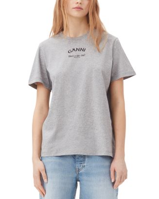 GANNI Logo Print Tee | Bloomingdale's