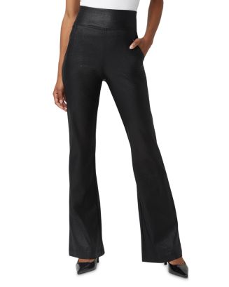 HUE High Rise Shimmer Flare Leggings | Bloomingdale's