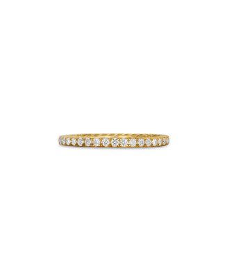 Click here for David Yurman 18K Yellow Gold Dy Eden Band Ring wit... prices