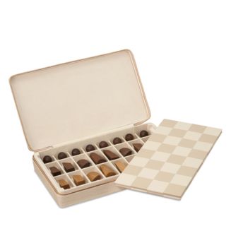 AERIN Enzo Travel Chess Set in Fawn | Bloomingdale's