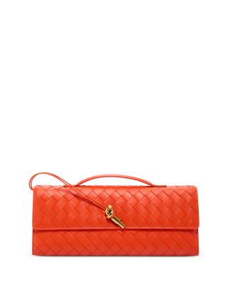 Click here for Bottega Veneta Andiamo Intrecciato Leather Clutch prices