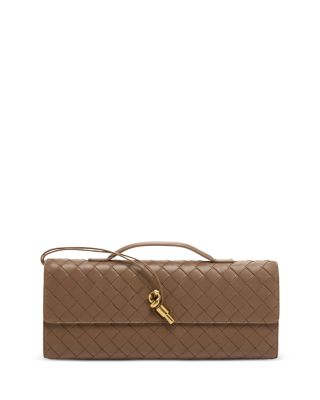 Click here for Bottega Veneta Andiamo Intrecciato Leather Clutch prices