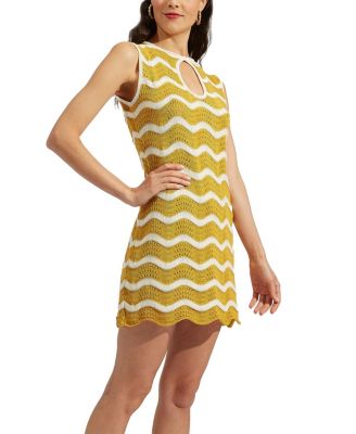 Click here for La DoubleJ Wavy Mini Dress Avorio / Giallo Ivory prices