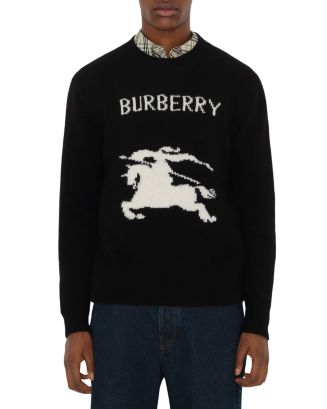 Burberry Equestrian Knight Design Wool & Cashmere Regular Fit Sweater ...