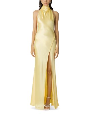 Click here for Sau Lee Penelope Satin Halter Neck Gown prices