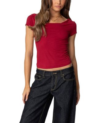 Click here for Edikted Javi Cowl Neck Top prices