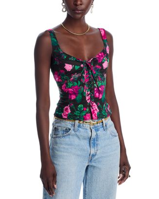 AQUA Corset Top - Exclusive | Bloomingdale's