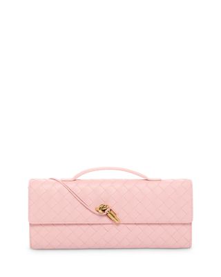 Click here for Bottega Veneta Andiamo Intrecciato Leather Clutch prices