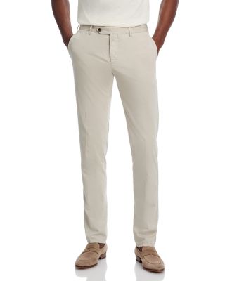 Click here for Pt Torino Garment-Dyed Silkochino Slim Fit Pants prices