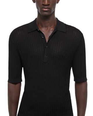 Helmut Lang Pointelle Polo Shirt | Bloomingdale's