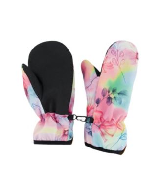 Deux par Deux Girls' Printed Mid-Season Mittens - Little Kid ...
