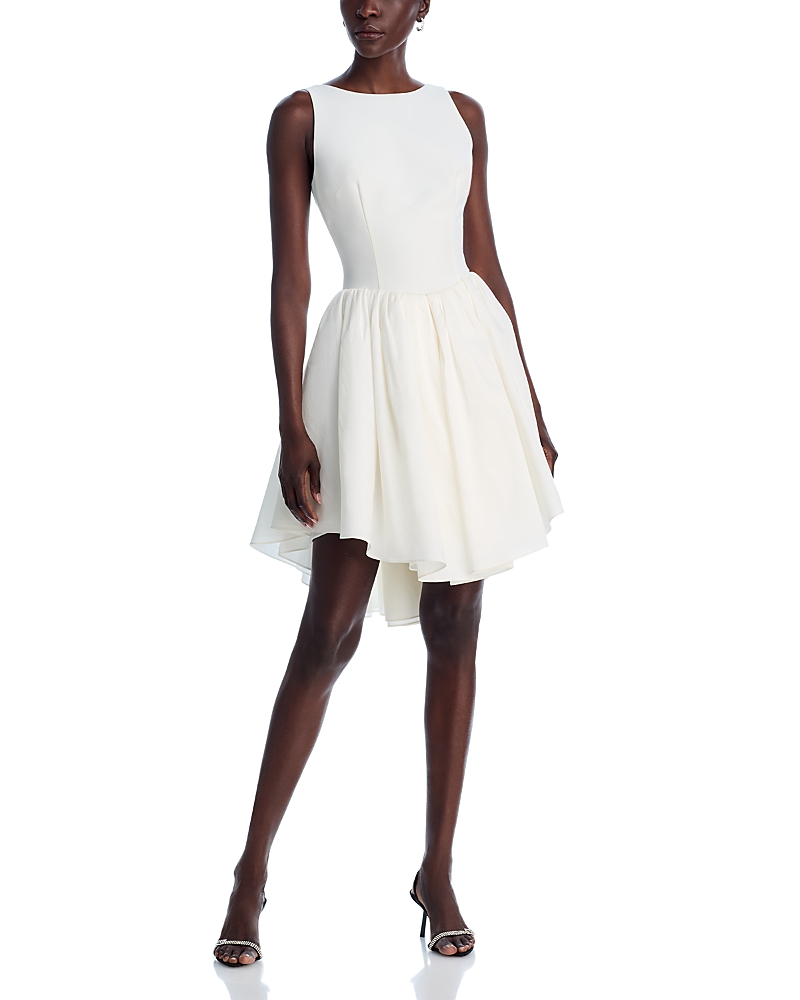 Click here for Amsale High Neck Bubble Skirt Dress prices
