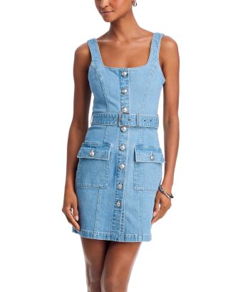 L'AGENCE Midy Button Front Tank Dress | Bloomingdale's Women