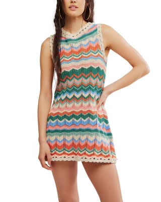 Free People Sandy Mae Crochet Mini Dress | Bloomingdale's