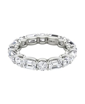 Click here for Vrai Alternating Shapes Eternity Band in Gold/Plat... prices
