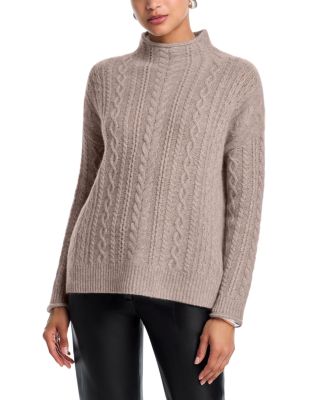 Click here for C by Bloomingdales Cashmere Cashmere Mock Neck Cab... prices