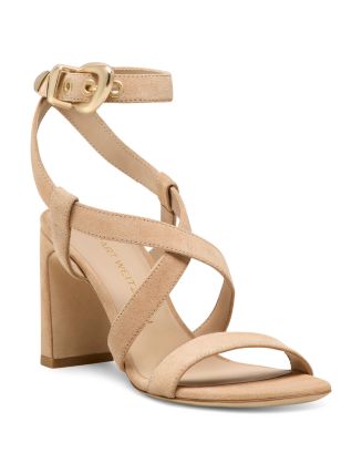 Stuart Weitzman Women's Maven 75 Block Heel Sandals | Bloomingdale's