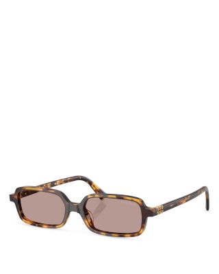 Click here for Miu Miu Regard Rectangle Sunglasses  52mm prices