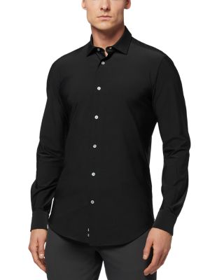 Boggi Milano Slim Fit Stretch Button Front Shirt