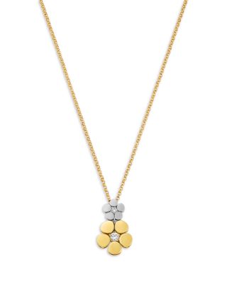 Click here for Roberto Coin 18K White & Yellow Gold Daisy Diamond... prices