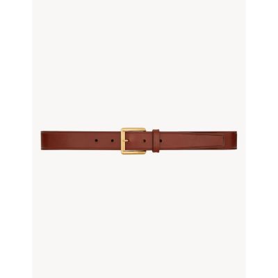 Click here for Saint Laurent Rectangular Buckle Belt in Leather prices